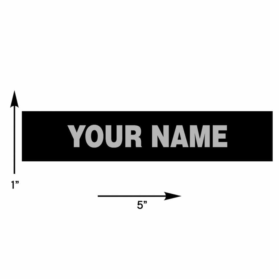 Identification Placards (one line) — Cowell Tactical - Bonners Ferry, Idaho