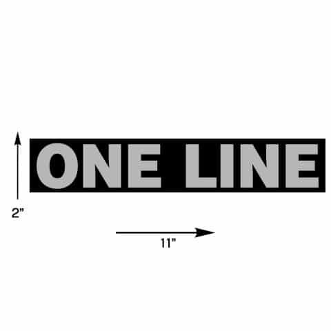 Identification Placards (one line) — Cowell Tactical - Bonners Ferry, Idaho