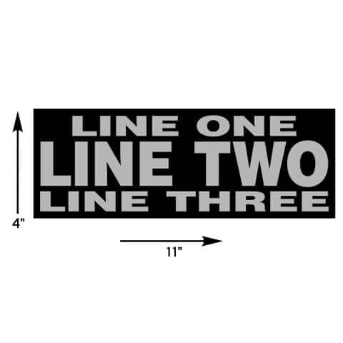 Identification Placards (three line) — Cowell Tactical - Bonners Ferry ...