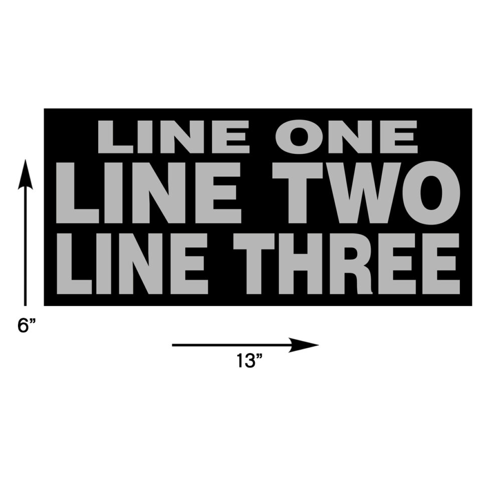 Identification Placards (three line) — Cowell Tactical - Bonners Ferry ...